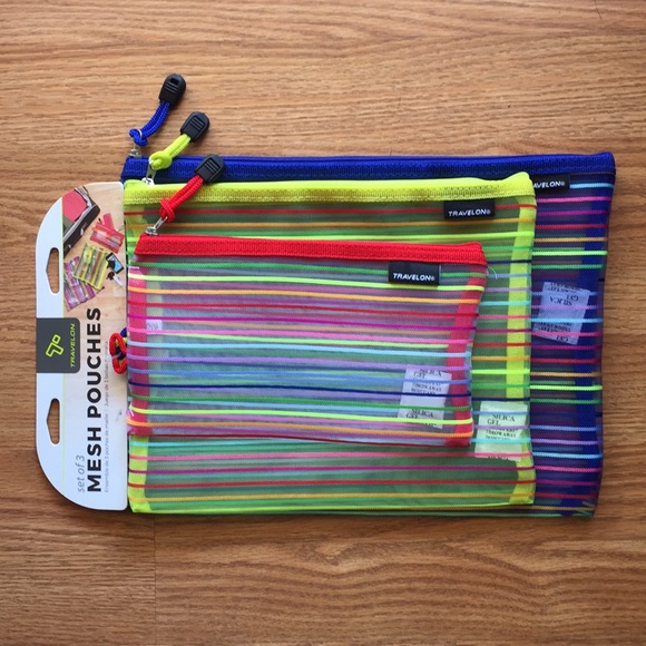 Travelon | Bags | Travelon 3 Piece Mesh Travel Pouches Organizers ...